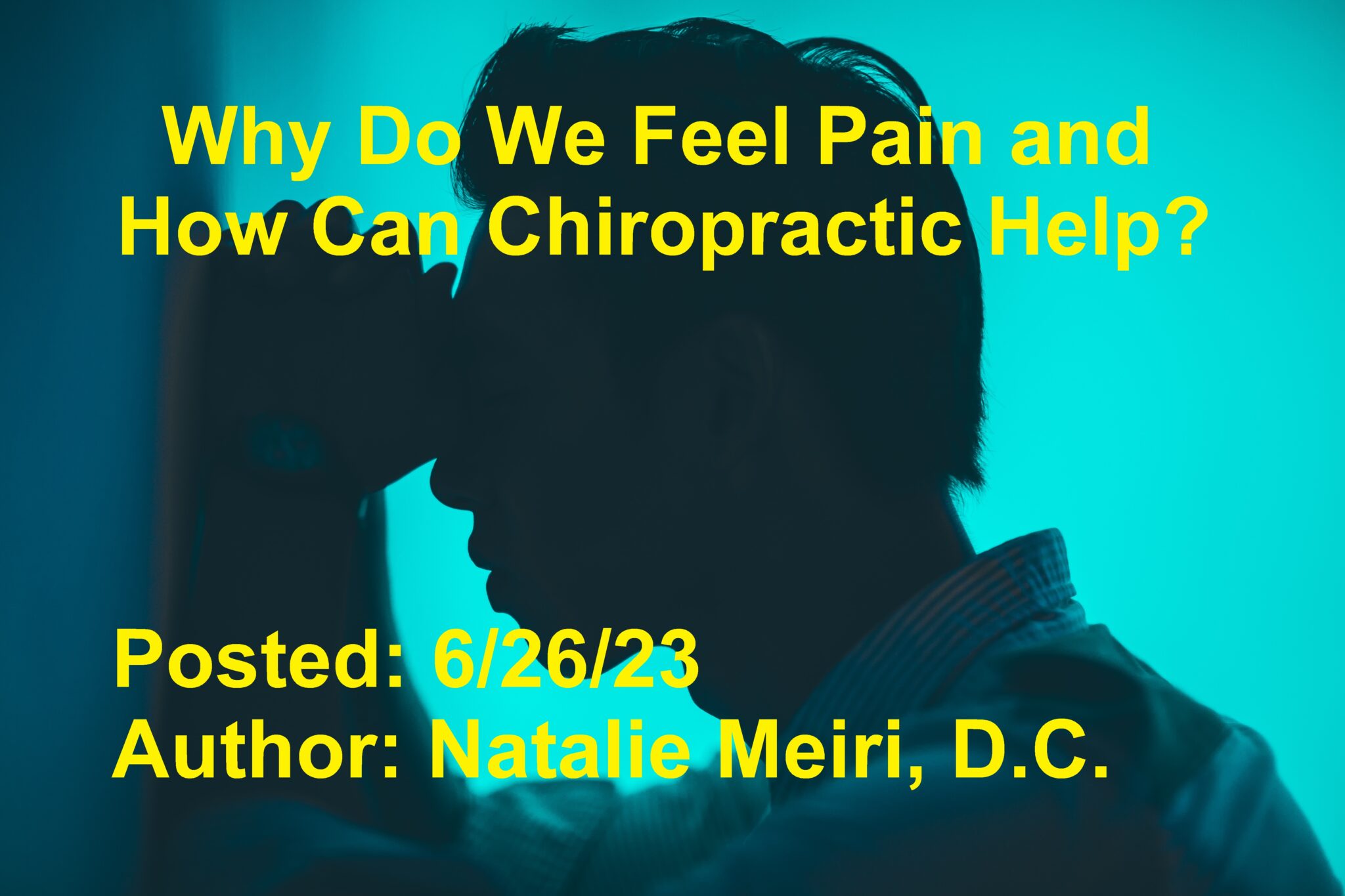 Why Do We Feel Pain and How Can Chiropractic Help?